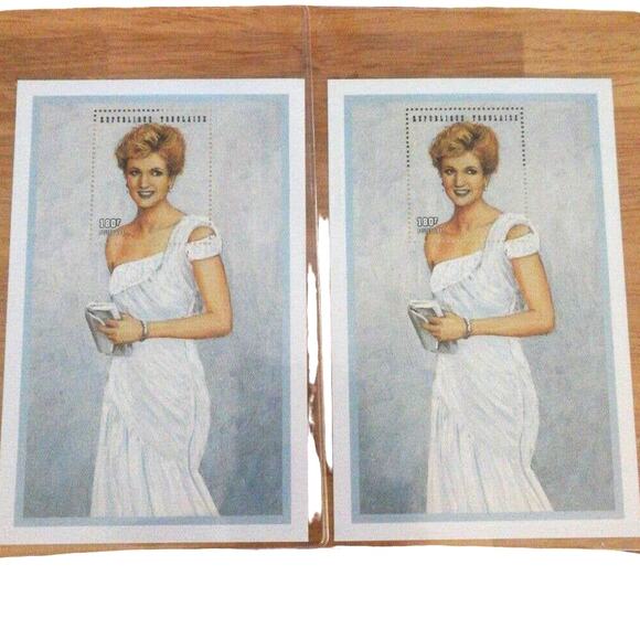 Unbranded | Office | Princess Diana Stamp Set White Dress Lot Of 2 ...